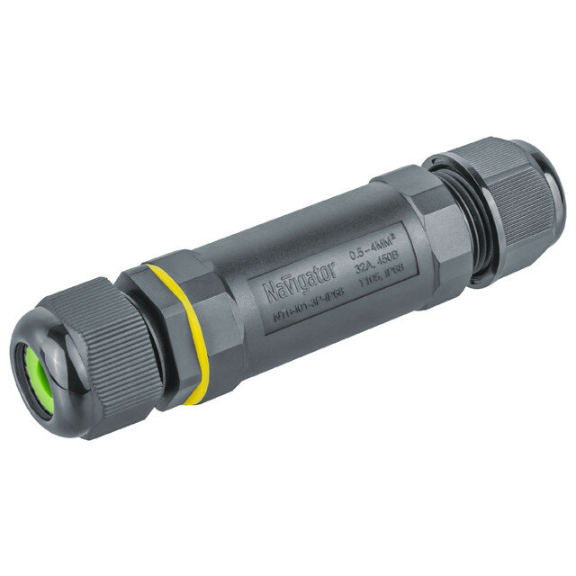 Коннектор NAVIGATOR 3P IP68 I-образный 3PIN
