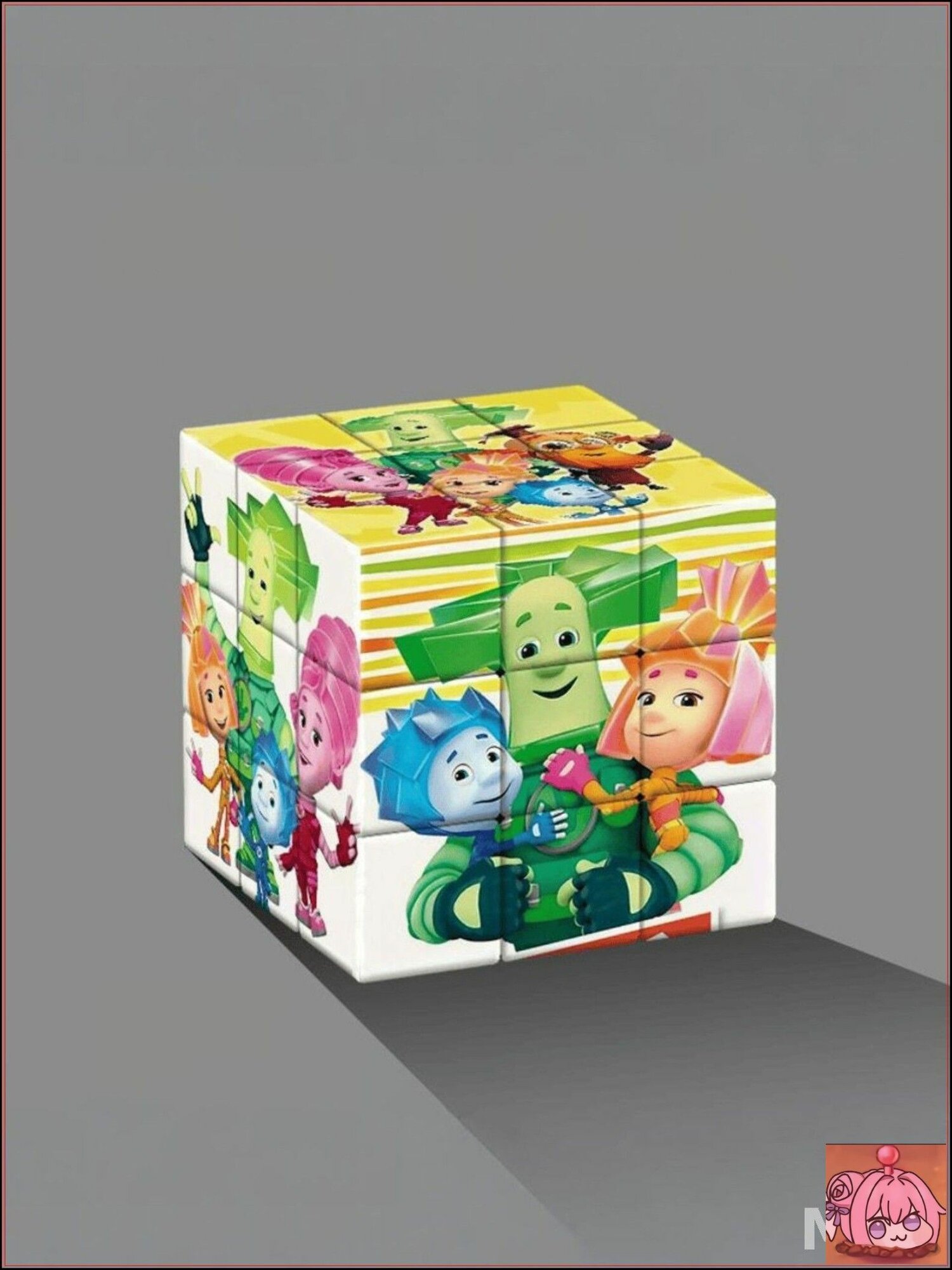 Головоломка для детей 3х3, развивающая игрушка в стиле мультгероев