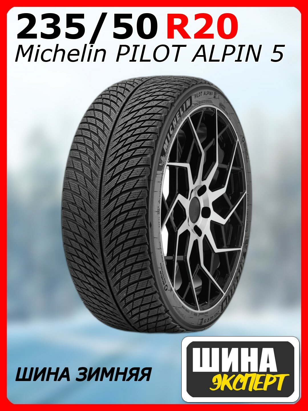 Шина зимняя нешипованная Michelin 235/50/20 V 104 PILOT ALPIN 5 XL для легковых автомобилей 920542