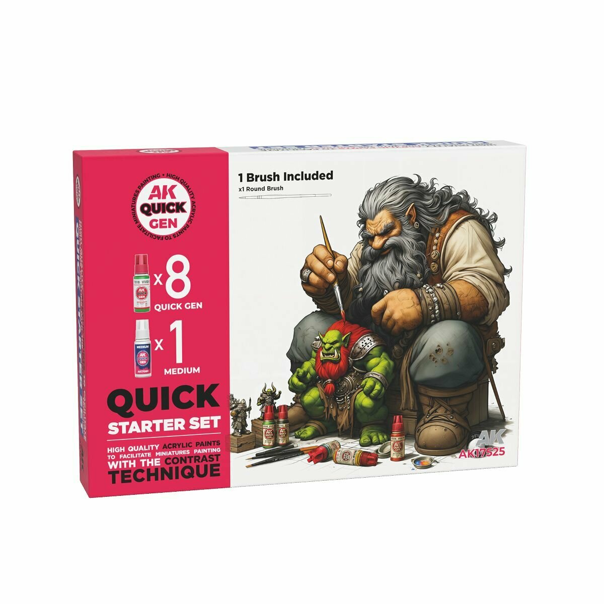 Набор акриловых красок AK Interactive - QUICK GEN Starter Set