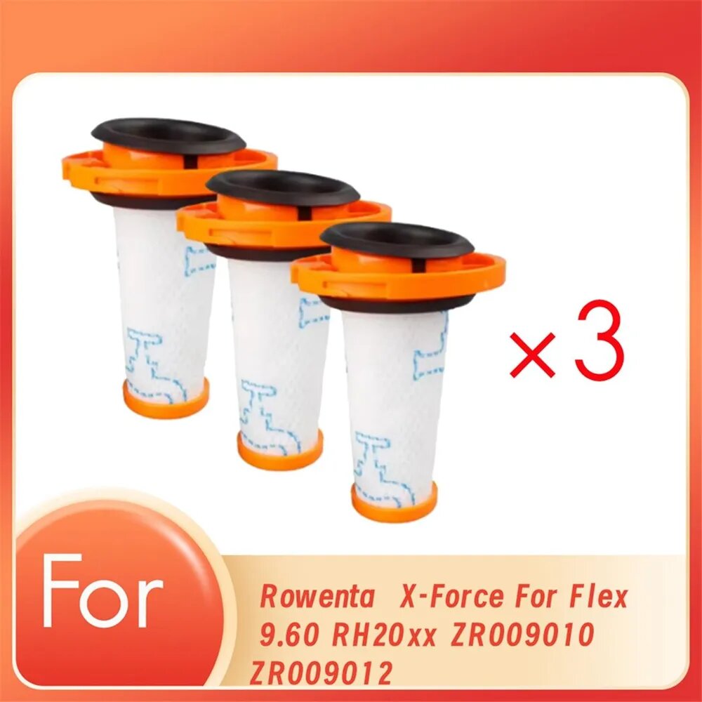 3pcs Многоразовых Промытых Предварительных Фильтров Для X-Force Flex 9.60 RH20XX ZR009010 ZR009012.