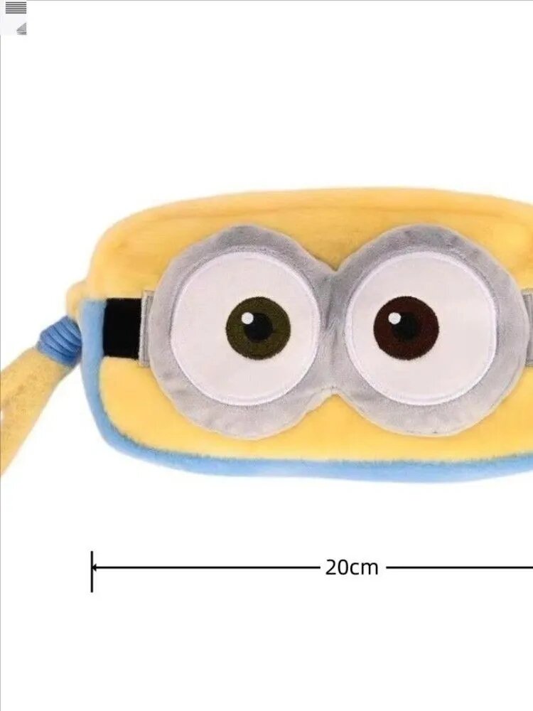 Пенал Minions, мягкий плюшевый пенал для карандашей, школьный пенал для мальчиков и девочек, 20x11x4 см — фото 1