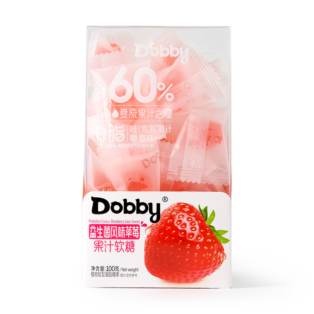 Мармелад Dobby с натуральным клубничным соком и пробиотиками