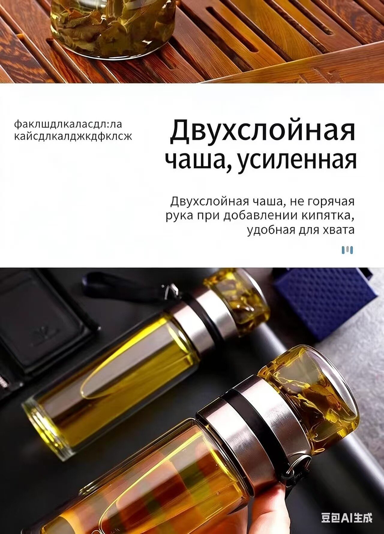 Стеклянный заварочный чайник, ситечко, термостойкий, стекло, 500 мл