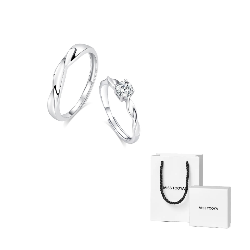 Набор колец, Swarovski Zirconia