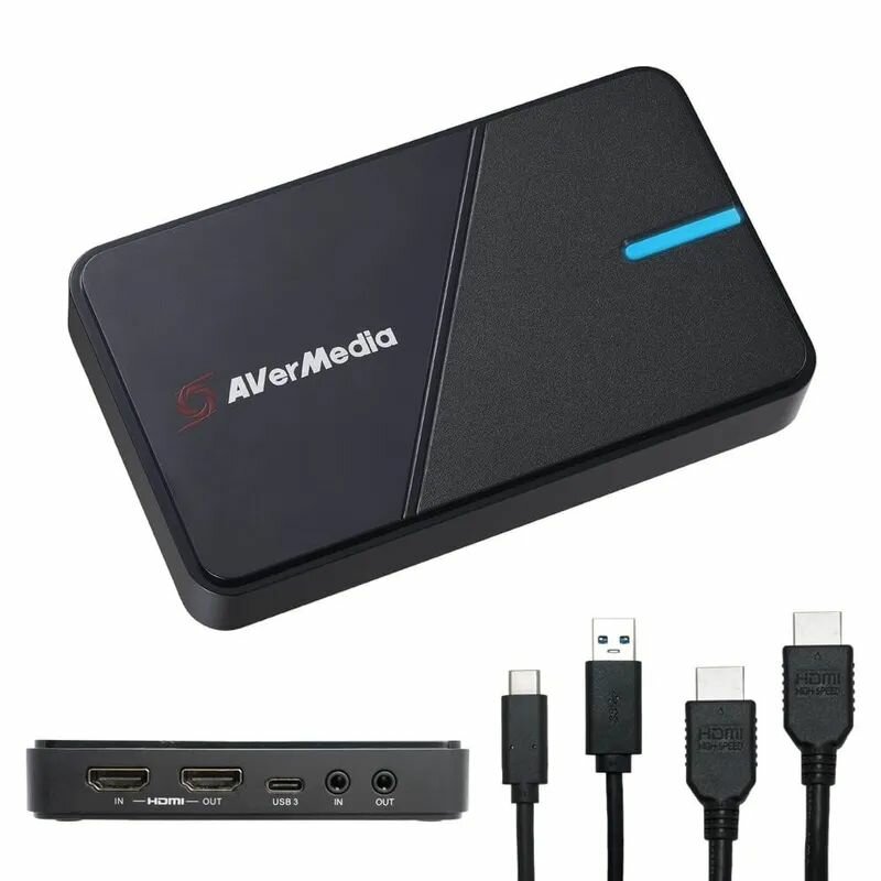 Карта захвата HDMI AVerMedia игровая карта захвата 4K для PS5, Xbox Series X/S Xbox One PS4 Nintendo Switch Windows 11/Mac Os12 с поддержкой HDR и VRR GC551G2 Live Gamer Extreme 3