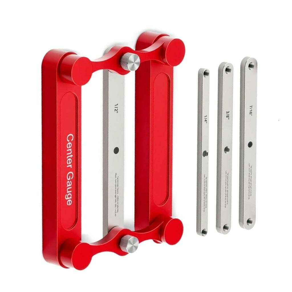 Сверлильный шаблон для центровки с двойной шкалой и тремя сверлами