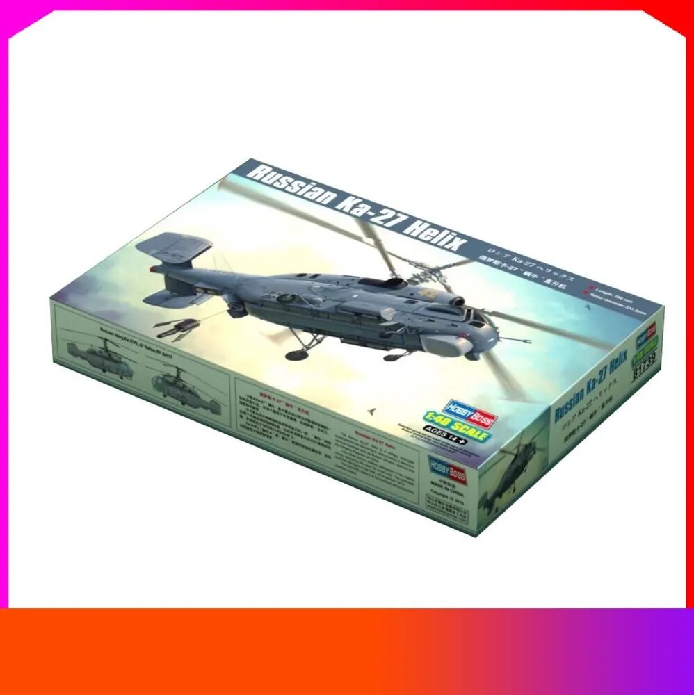 Хоббибосс 81739 1/48 Russian Ka-27 Helix Helicopter Assembly Model Kit hobbyboss