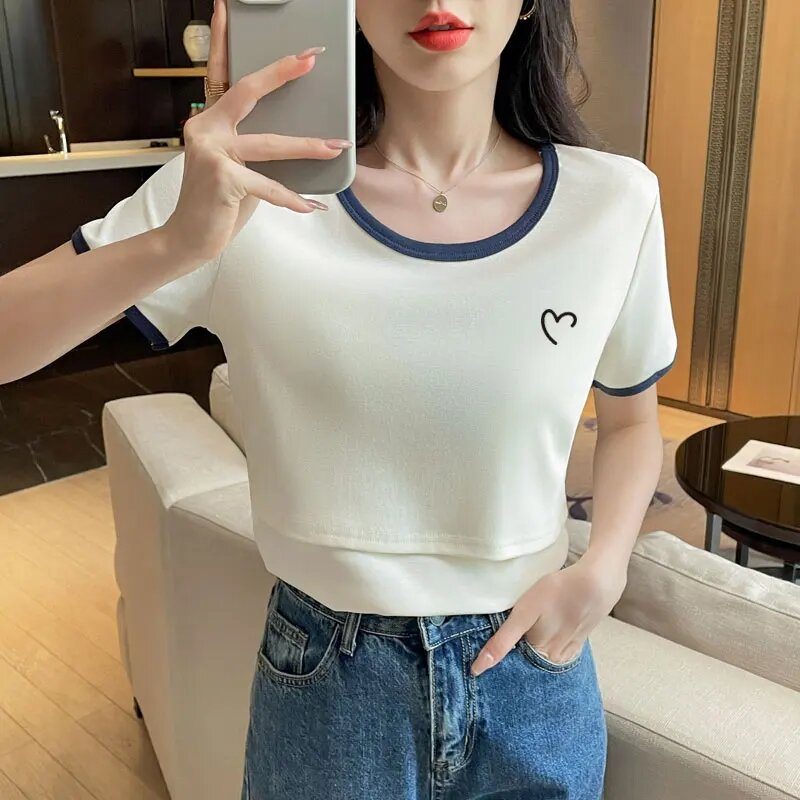 Футболка для кормящих мам