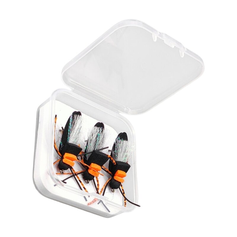 3шт Рыбалка Нахлыстом Набор Нахлыстовых Приманок Рыба Лососевая Форель Муха Мокрая/Сухая Рыбалка Насекомые Приманки Рыболовные Снасти