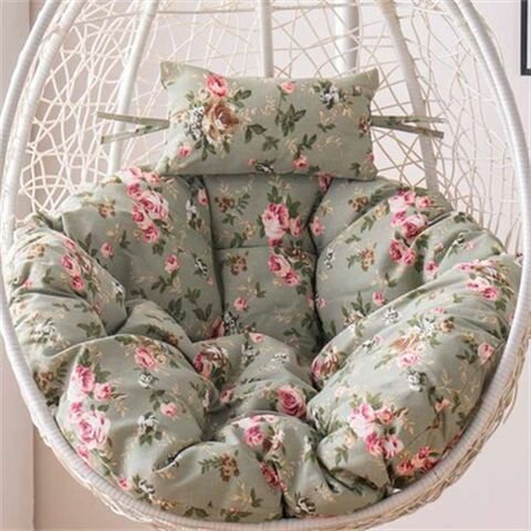 Подушка для подвесного кресла, подушка для одноместного подвесного стула, утолщенная подушка, подвесное кресло-гамак, съемная и моющаяся подушка для ротангового кресла.
