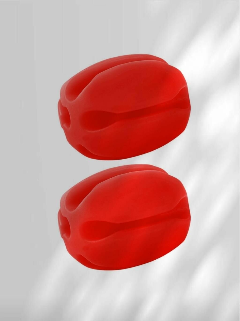 Резиновые стяжки для удочек (2 шт.), красный