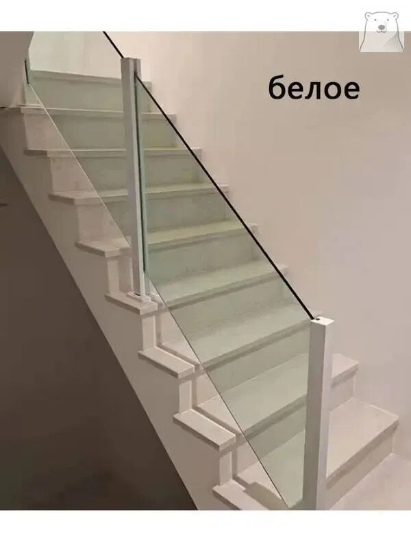 Стойки для стекла 850 мм для лестниц с стеклянными перилами