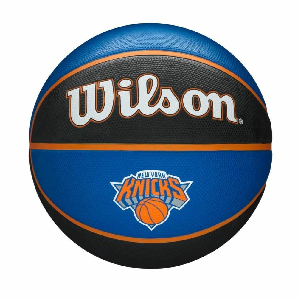 Wilson NBA Team New York Knicks Баскетбольный мяч Размер 7, Decathlon, Цвет: Черный / Синий / Черный, Размер: 7