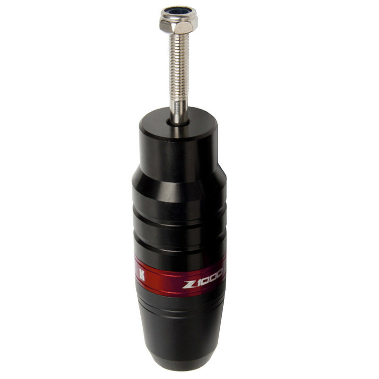 Ползунок для защиты выхлопной системы MyPads для Kawasaki и BMW, алюминиевый сплав, черный с красной полосой