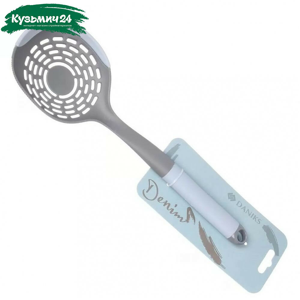 Шумовка для кухни Daniks Denim WFCF016-5, нейлон, силикон, навеска, цвет серый