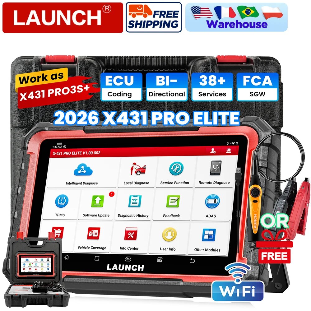 Запуск X431 PRO ELITE Авто Полная система Автомобильные диагностические инструменты Global Version