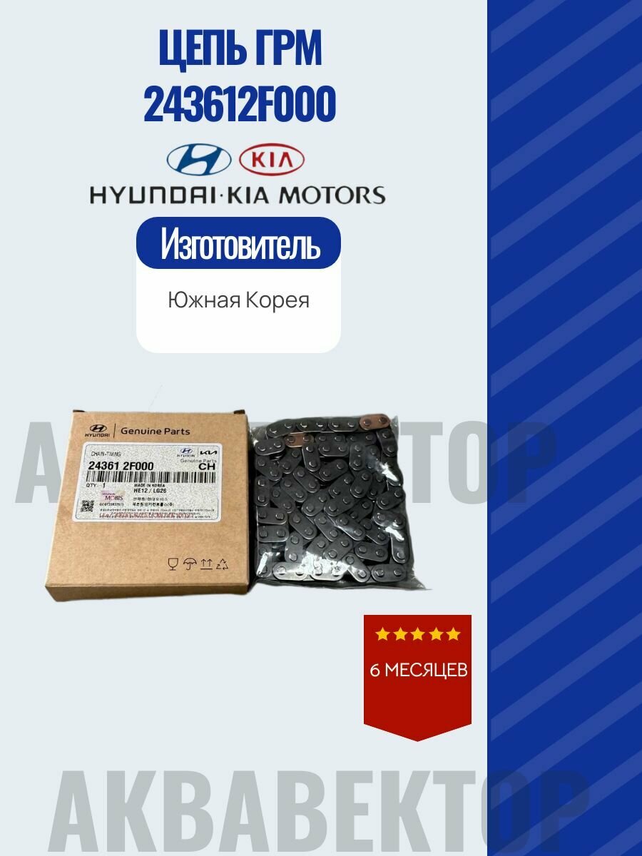 Цепь ГРМ Hyundai/KIA 243612F000