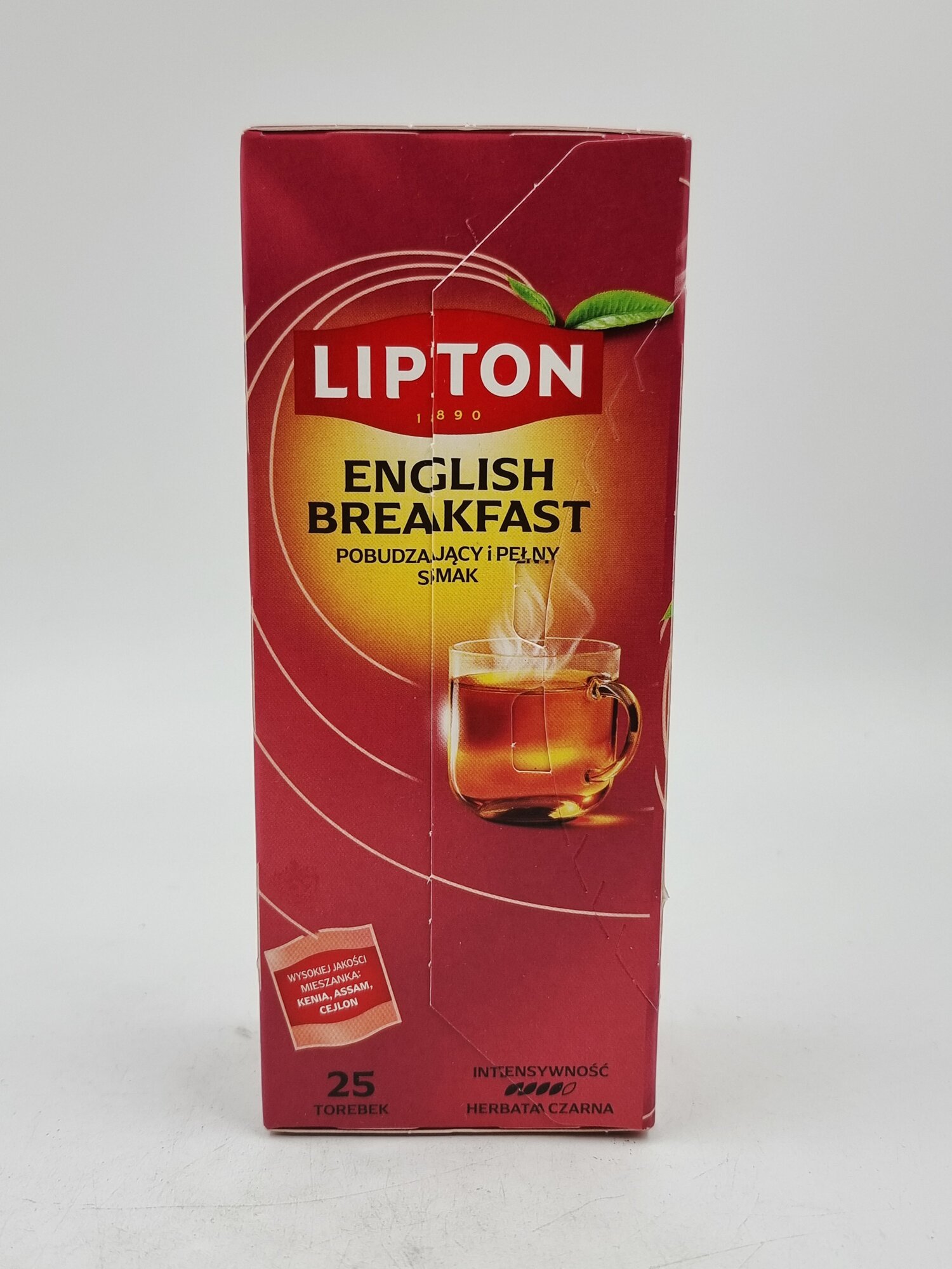 Чай черный Lipton English Breakfast 25 пакетиков по 2 г, 50 г (из Финляндии)