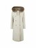 Пальто MooRER Fur collar double-breasted coat, размер 44, разноцветный
