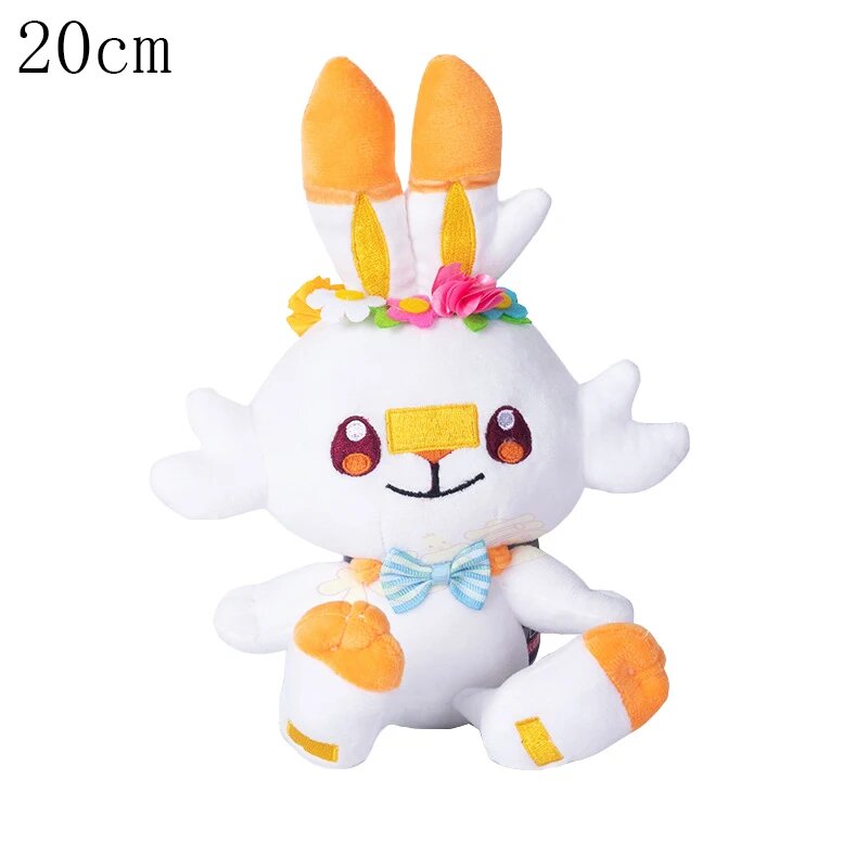Плюшевая игрушка Scorbunny, 20 см, белая