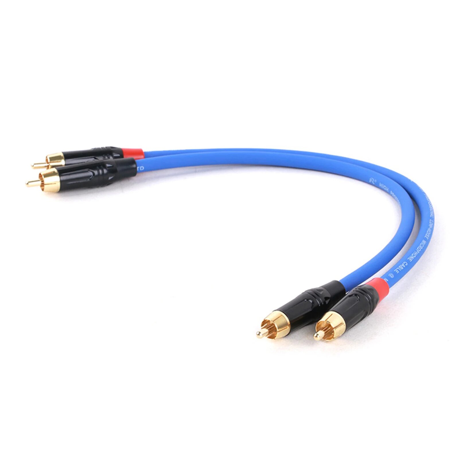 GuerGuo 2 RCA M/M Аудиокабель 0,3-5 м TR045-Blue, 0.5m