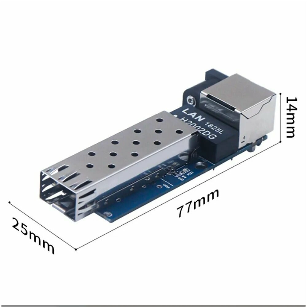 Модуль Приемопередатчика SFP Mini 1.25G Media Converter Slot
