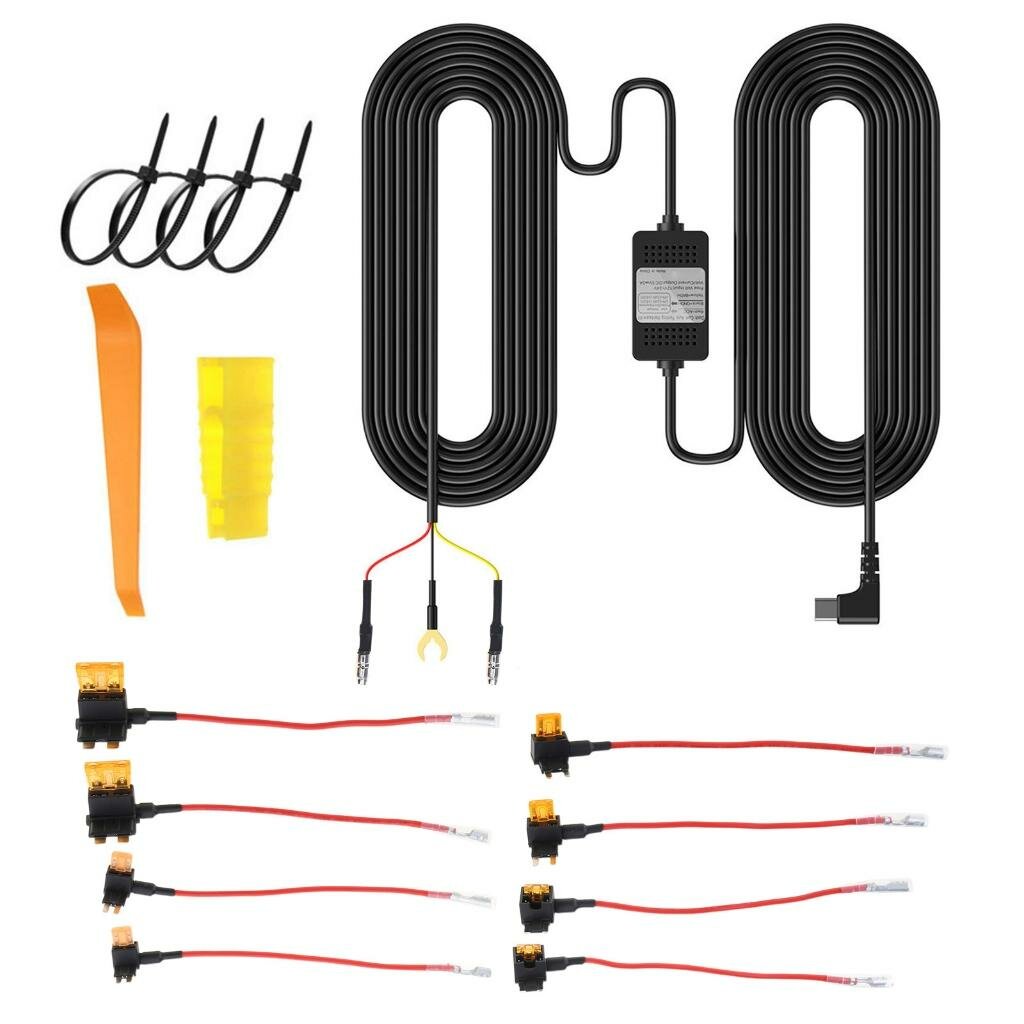 Комплект для установки видеорегистратора с USB-C и предохранителем, костюм
