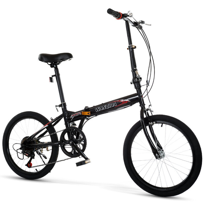 20-дюймовый складной велосипед с регулируемой скоростью для женщин, мужчин, взрослых и студентов, сверхлегкий и портативный складной велосипед для отдыха.