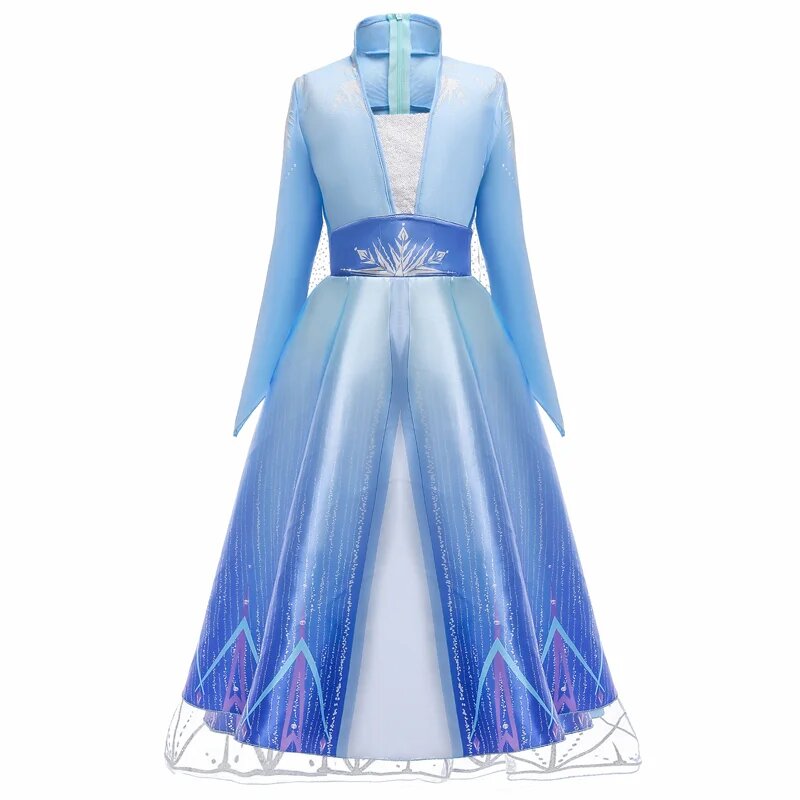 Платье Эльзы для девочек piggy dream 7, elsa dress-2