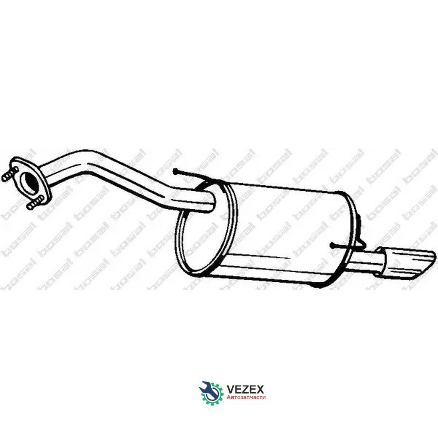 BOSAL 145-289 Глушитель (средняя часть)