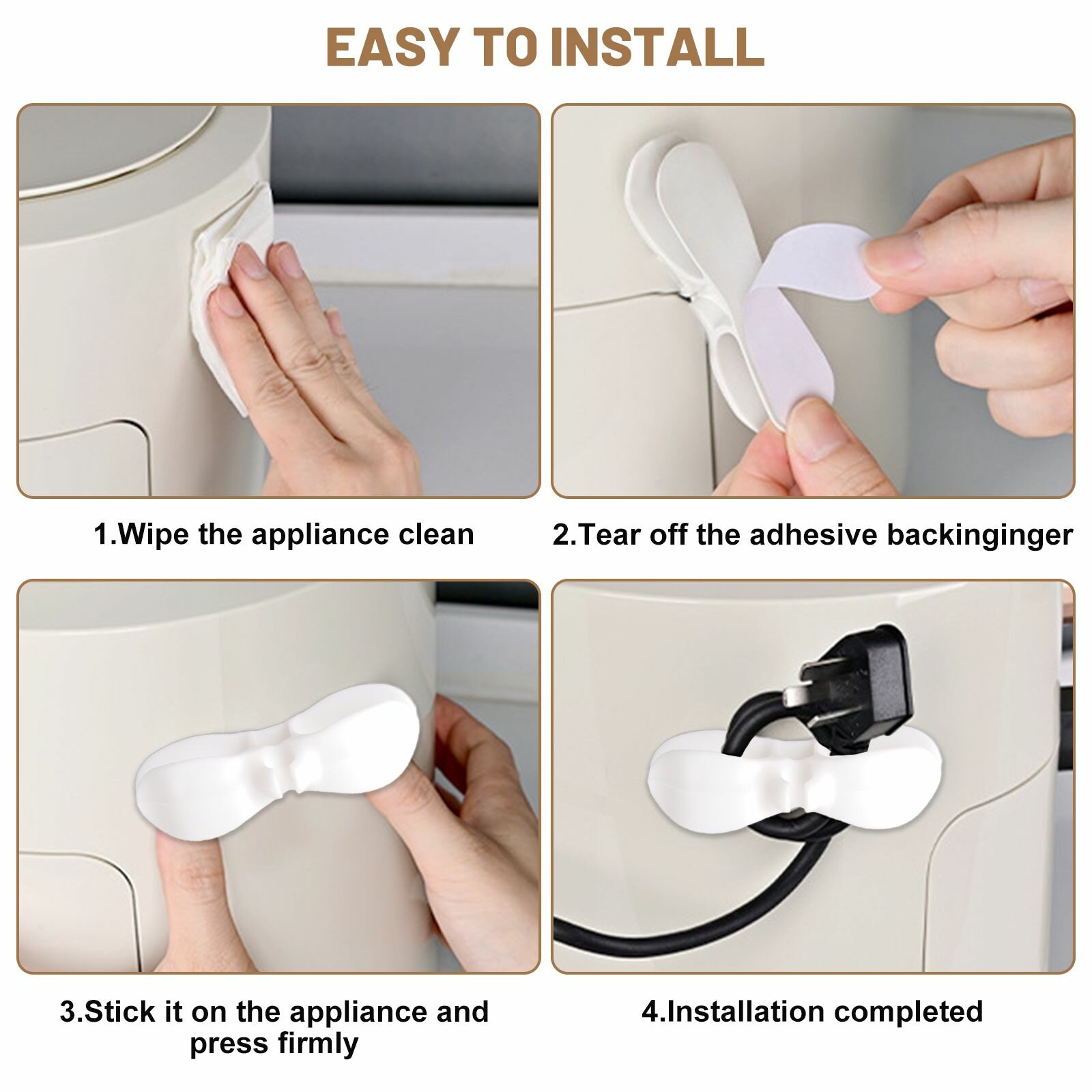 8 штук силиконовых органайзеров для проводов необходимый аксессуар дома и офиса