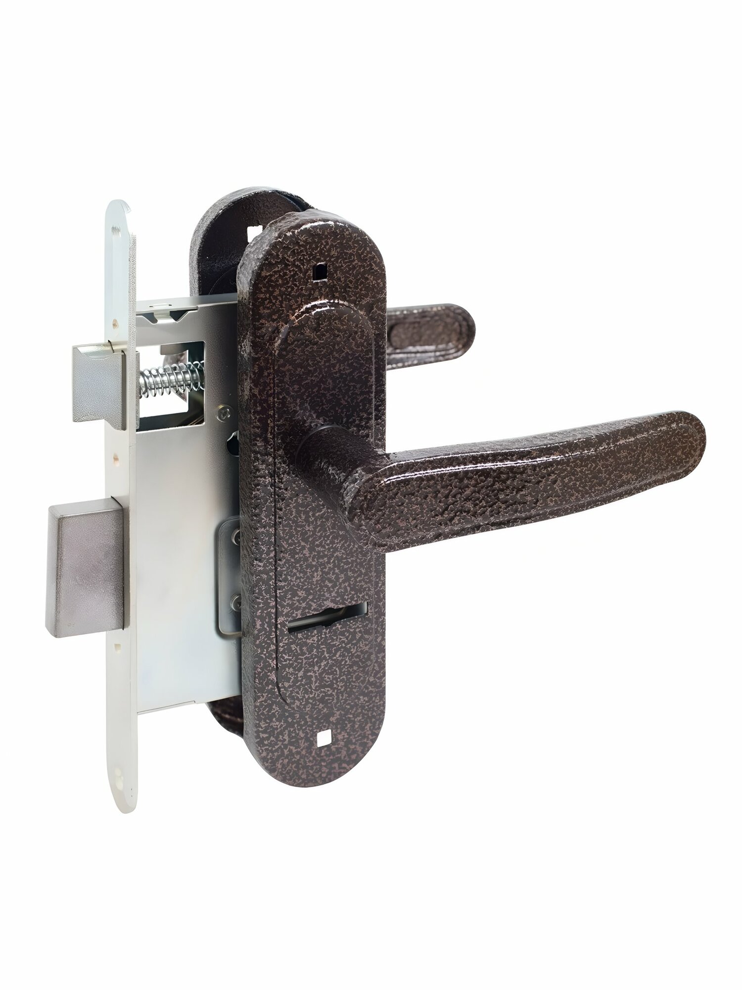 Замок врезной Птимаш, ЗВ9-4.03, 14483, ручка в комплекте, цилиндровый, медь