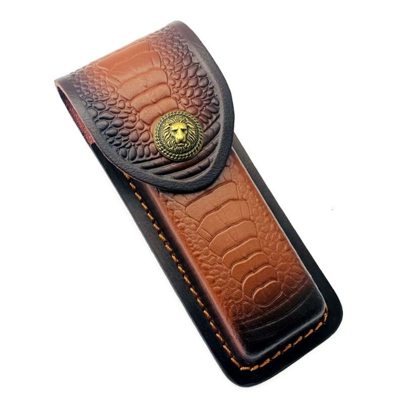 Кожаный чехол для ножей 13×3,5 см, Коричневый