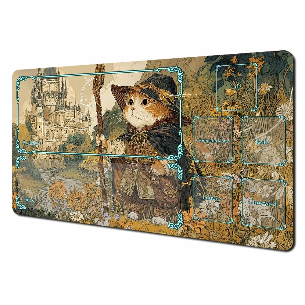 Коврик для мыши Mairuige "Кошачий маг" 600x350x2mm, Цвет: magic playmat-13