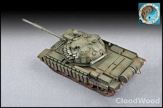 Trumpeter 07149 1:72 Российский танк Т-62 "ЭРА" (модифицированный в 1972 году) Сборная модель военной техники