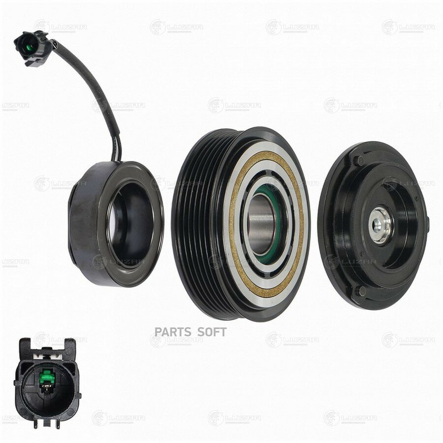 LUZAR LMAC0801 Муфта эл/магн. компрессора кондиц. для а/м Hyundai Solaris (10-)/Kia Rio (10-) (LMAC 0801)