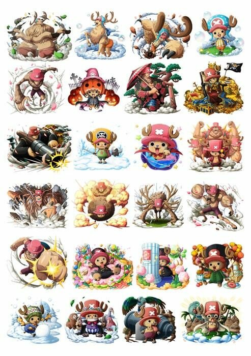 Наклейки One Piece No. 22 Chopper Tony Tony