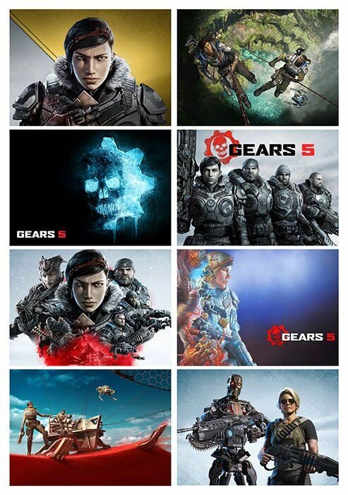 Наклейки "Gears 5" No.2