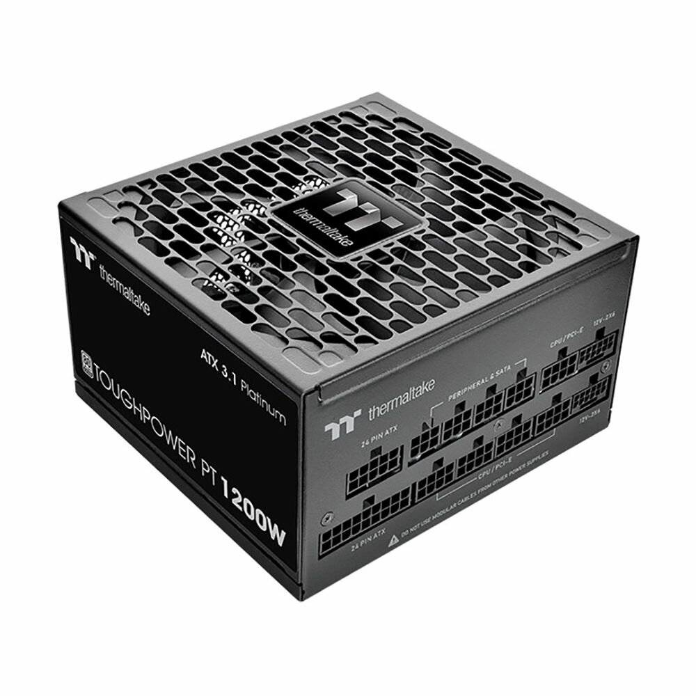 Блок питания Thermaltake Toughpower PT/1200W/Fully Modular Non Light/Full Range/Analog/80 Plus Platinum/EU/100% JP CAP/Etched Cables/ATX 3.1