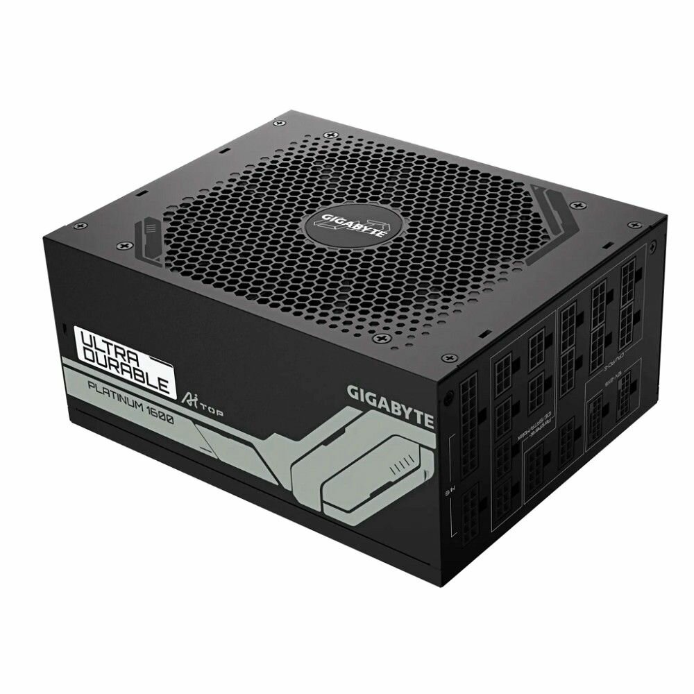 Gigabyte Блок питания UD1600PM PG5 AI TOP 1600W, 80Plus, Platinum, Полностью модульный, PCIe Gen 5.0, ATX 3.1 compatible