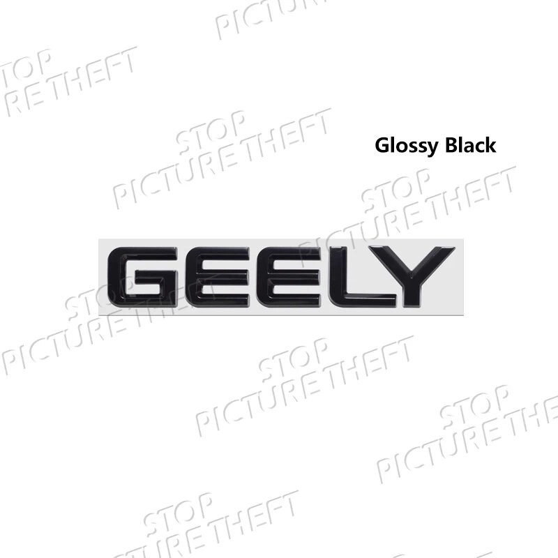Эмблема Geely Glossy Black на багажник автомобиля