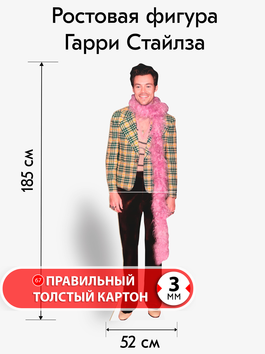 Аксессуар для фотосессий, Гарри Стайлз 5, ростовая фигура бренда "Самое это"