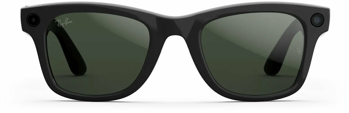 Умные очки Ray-Ban Wayfarer (Gen 2) with camera, Shiny Black/Transitions Graphite Green