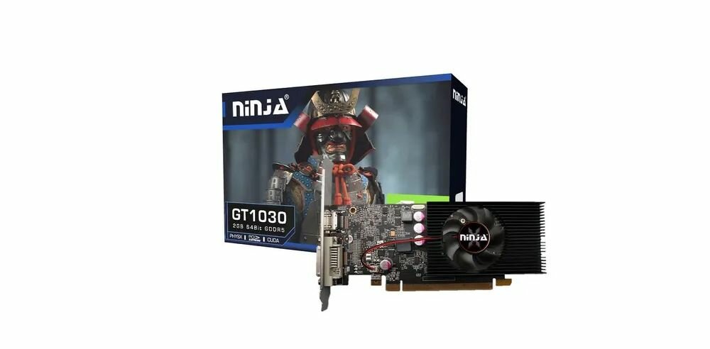 Видеокарта Sinotex Ninja GT1030 PCIE (384SP) 4GB 64BIT GDDR4 DVI HDMI