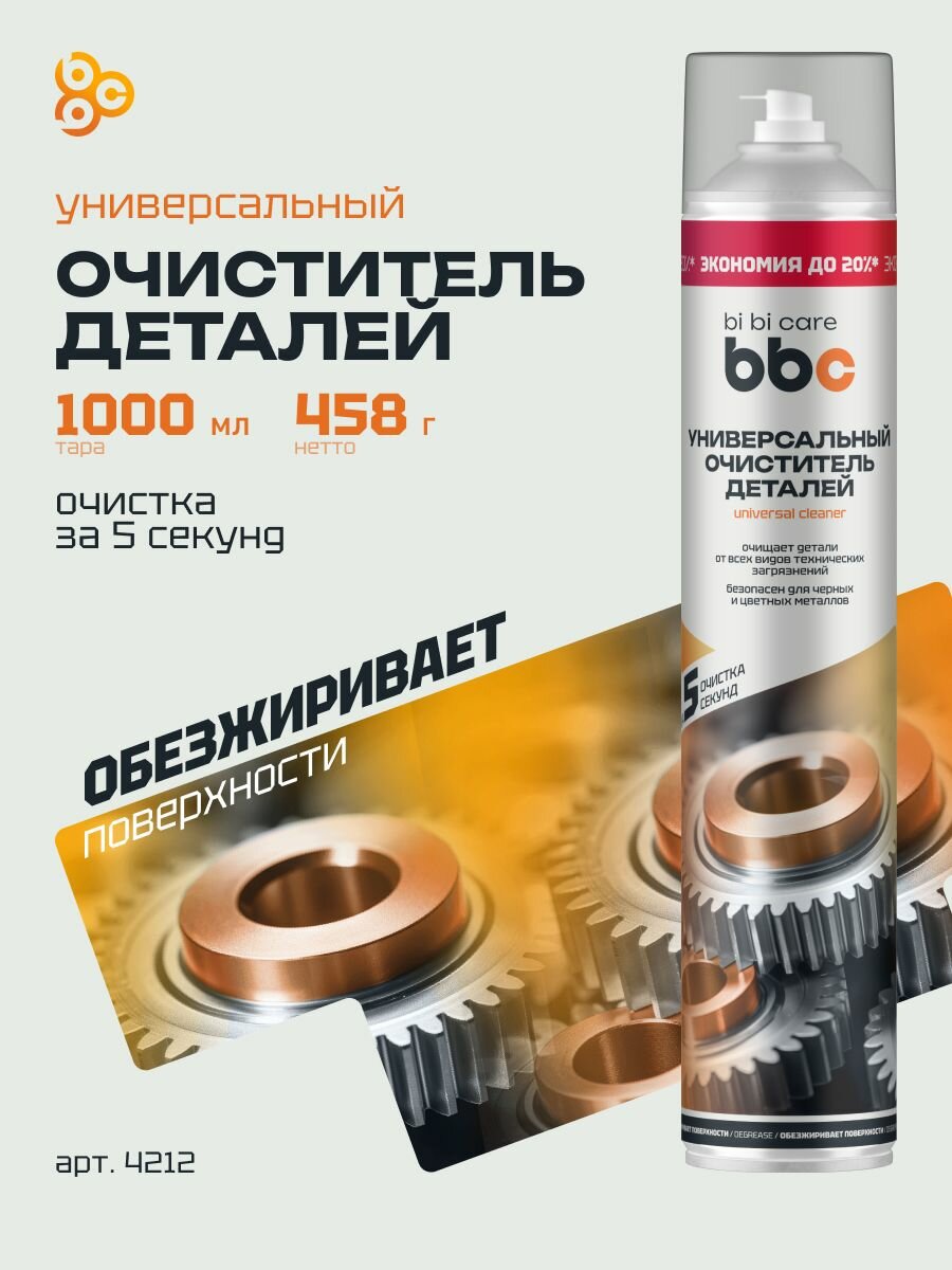 Универсальный очиститель деталей bi bi care, 1 л / 4212