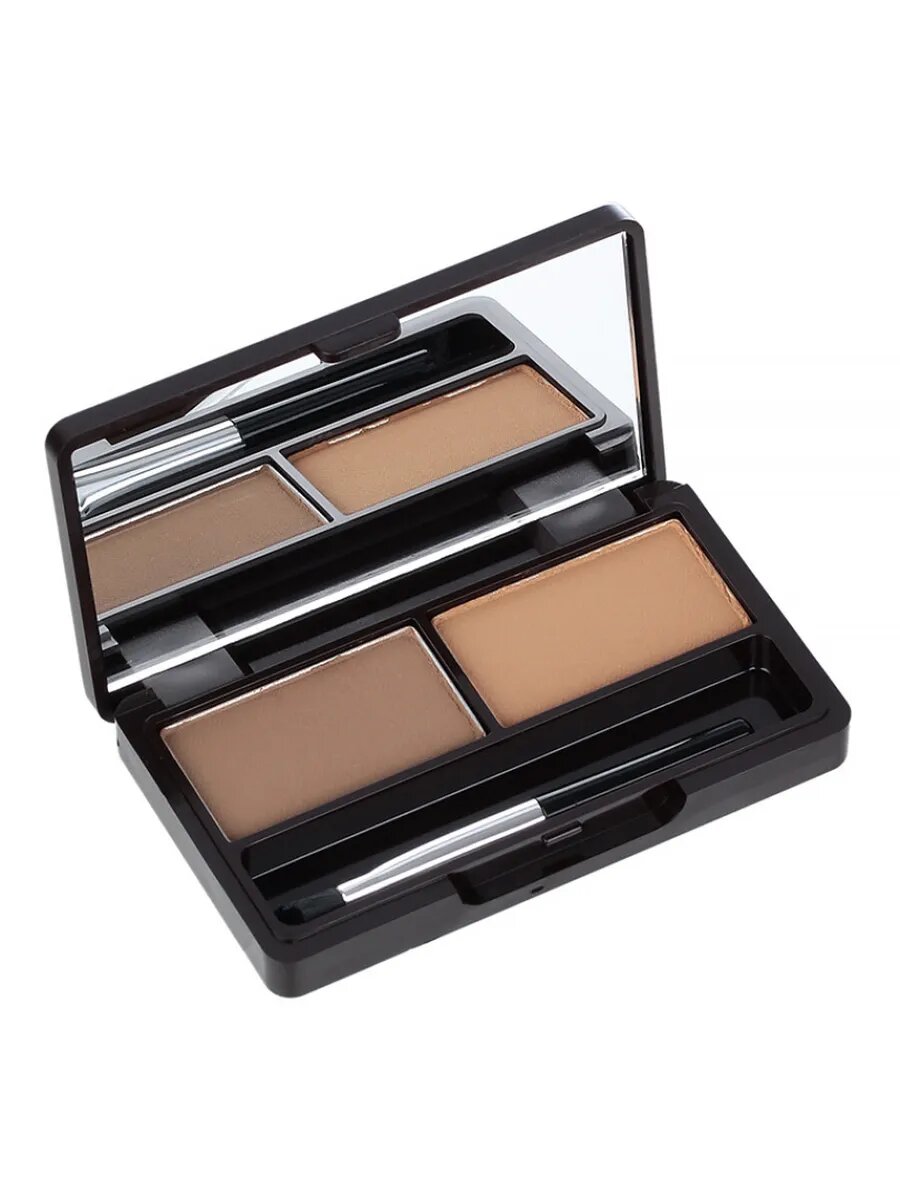 Тени для бровей The Saem Eco Soul Eyebrow Kit, рассыпчатые, с зеркалом, 2 цвета