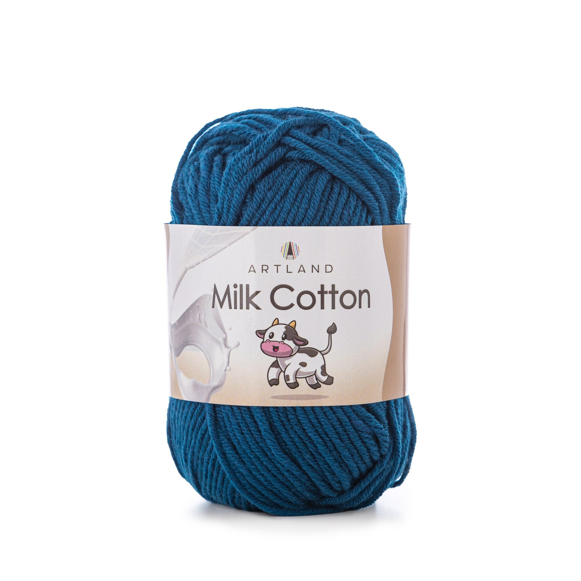 Пряжа для вязания Artland Milk Cotton 3 мотка (100 м, 50 гр), цвет 60 Джинс