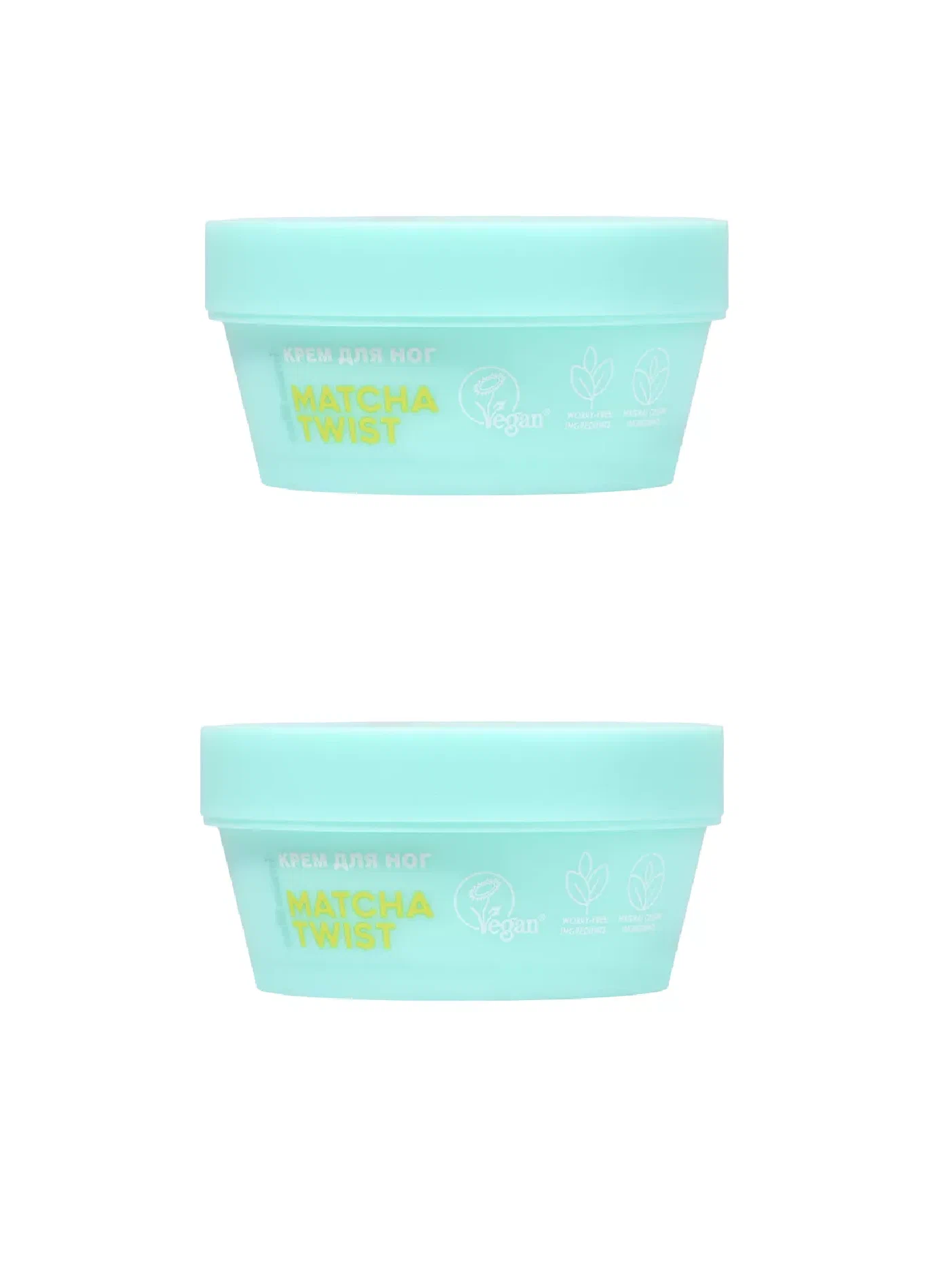 Крем для ног Cafe mimi Matcha Twist с мочевиной, маслом жожоба и экстрактом матчи, 50 мл, 2 шт