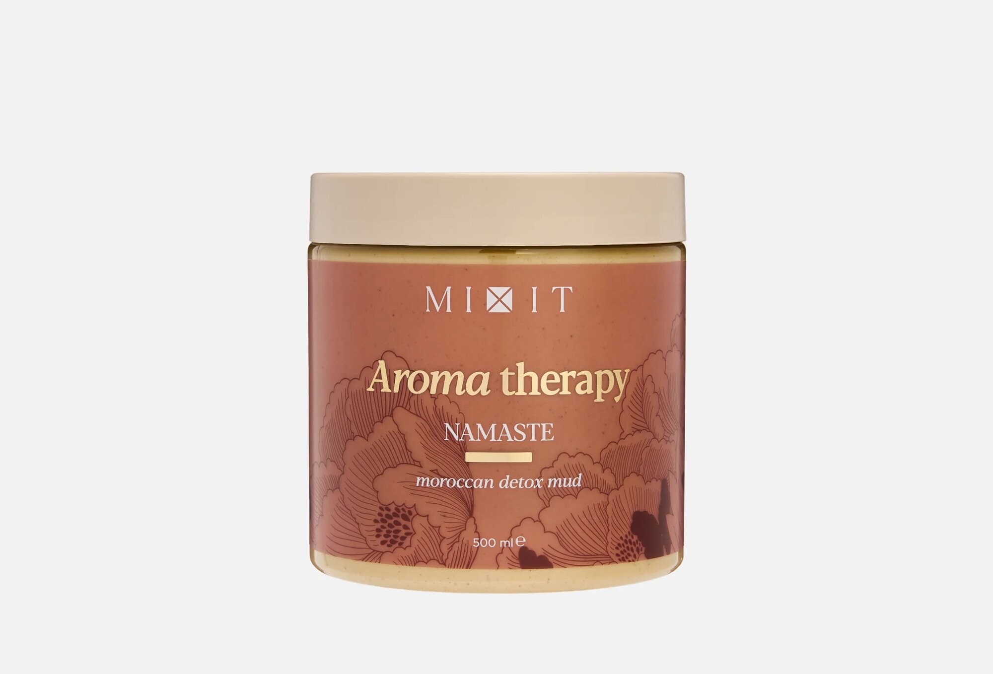 Грязевая маска для тела MIXIT Namaste, аромат с нотами лаванды, сандала и кедра, 500 г